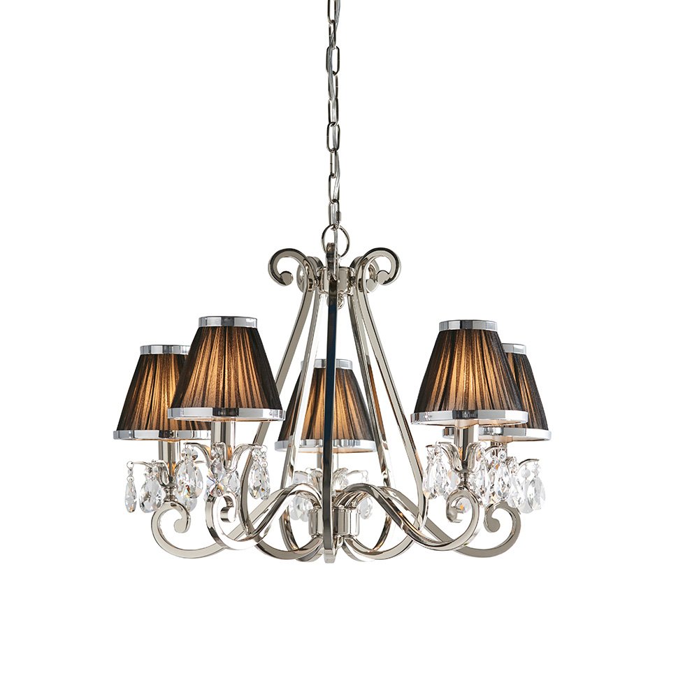 Endon Oksana nickel 5lt Pendant | Sophie Charles Endon Oksana nickel 5lt Pendant | Sophie Charles